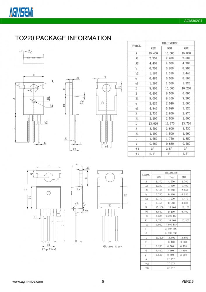 AGM302C1 datasheet page 5