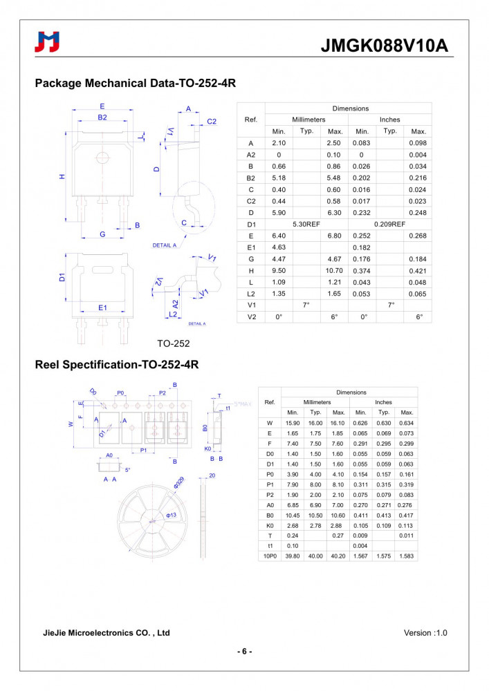 JMGK088V10A datasheet page 6