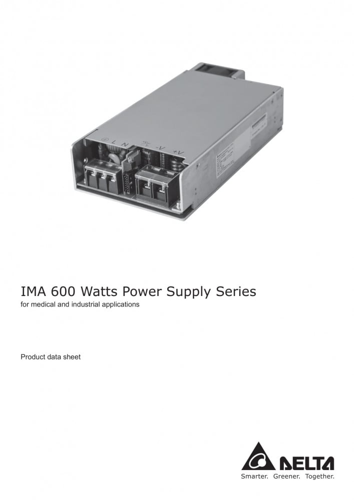 DELTA IMA 600 W datasheet page 1