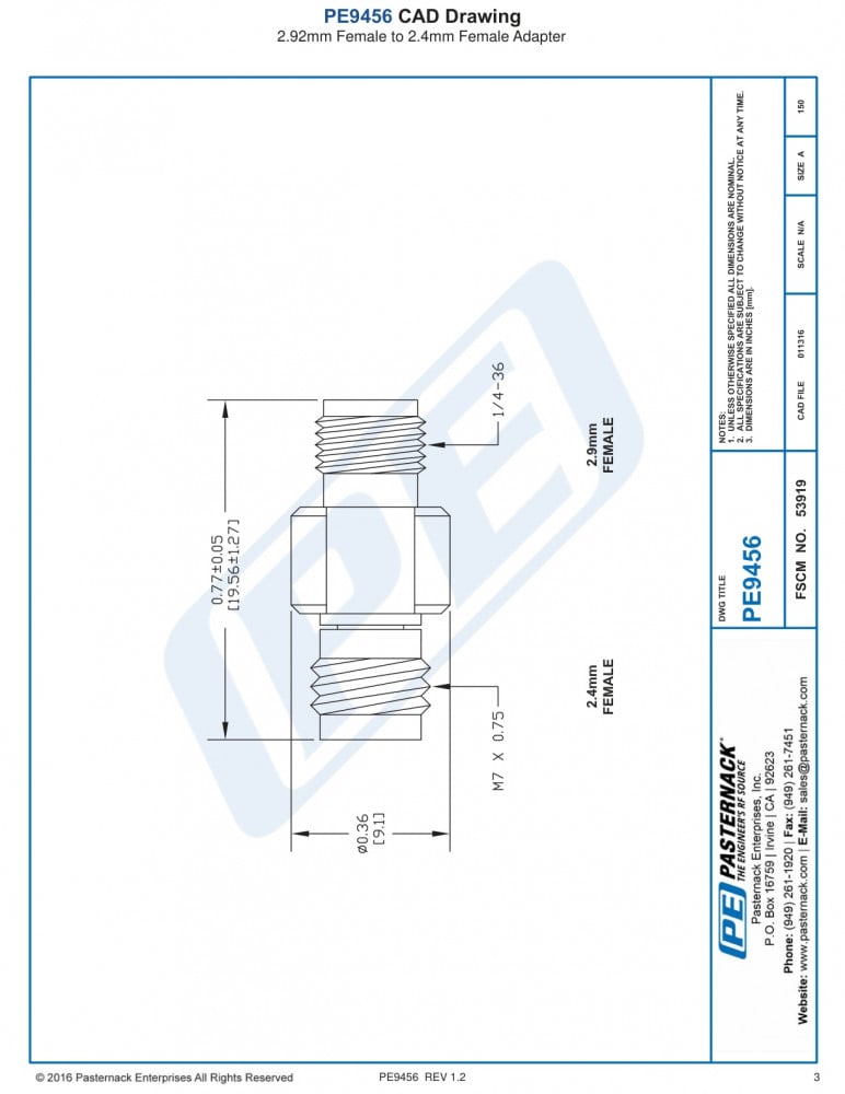 PE9456 technical document page 3