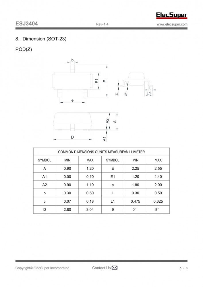 ESJ3404 datasheet page 6