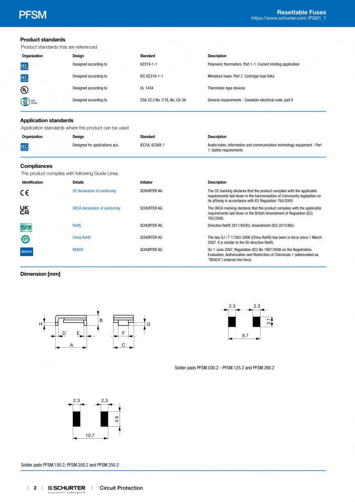 PFSM.125.2 technical document page 2