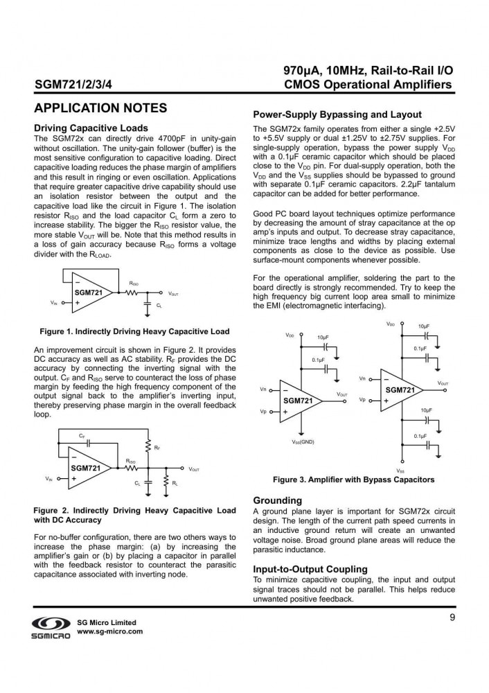 SGM722 datasheet page 9