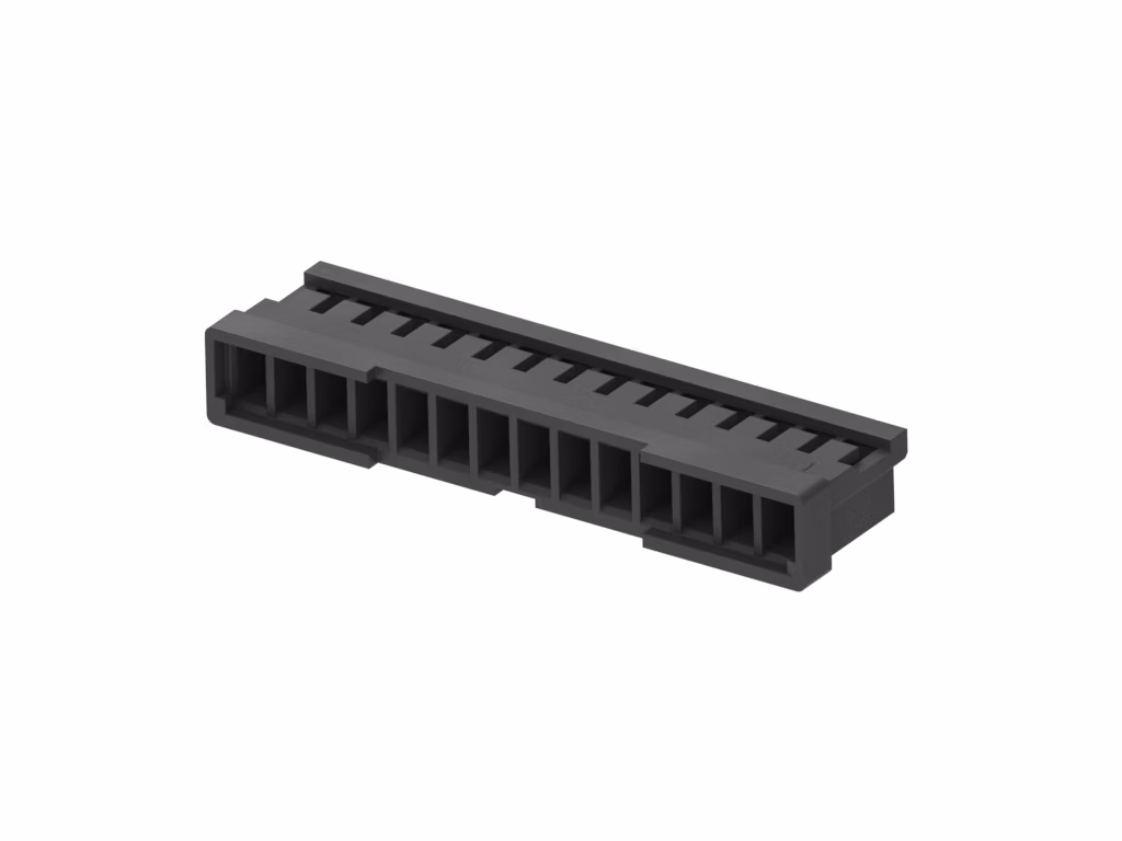 1.50mm Pitch, Pico-SPOX Receptacle Crimp Housing, Single Row, Friction Lock, 14 Circuits, Black for sale