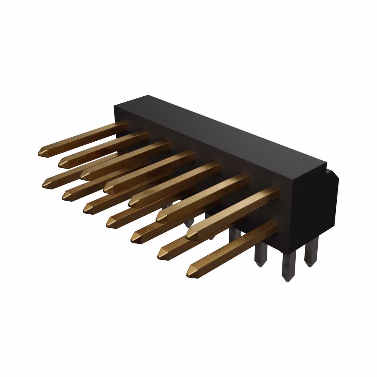 2.00mm Pitch Milli-Grid Header, Right-Angle, Through Hole, 14 Circuits, 0.38µm Gold (Au) Plating, Mating Pin Length 6.00mm, Tail Length 2.90mm, Tray, Lead-Free for sale