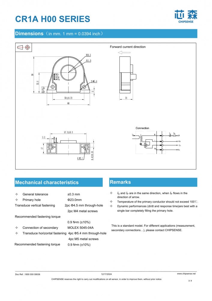 CR1A series datasheet page 7