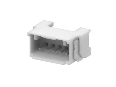 Micro-One Wire-to-Board Header, Right-Angle, 2.00mm Pitch, Single Row, Glow-Wire Capable, Surface Mount, 3 Circuits, Tin-Bismuth Plating, Natural