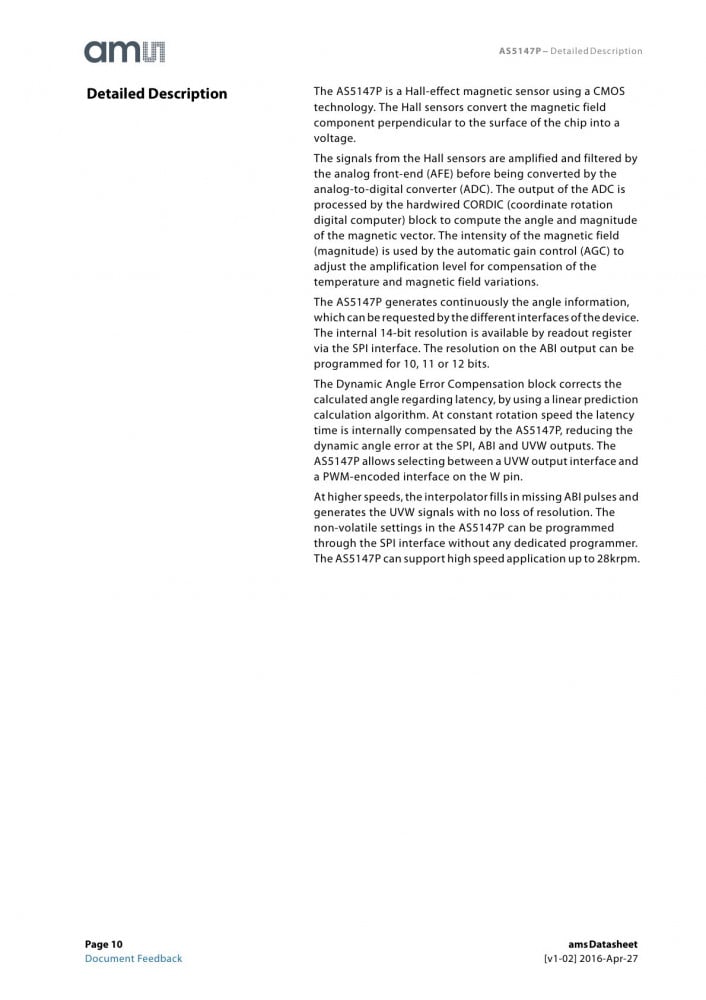 AS5147P datasheet page 10