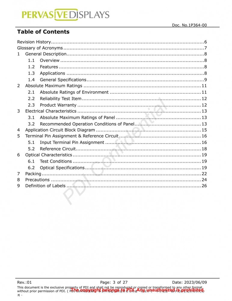 E2154QS0F1 specification page 3