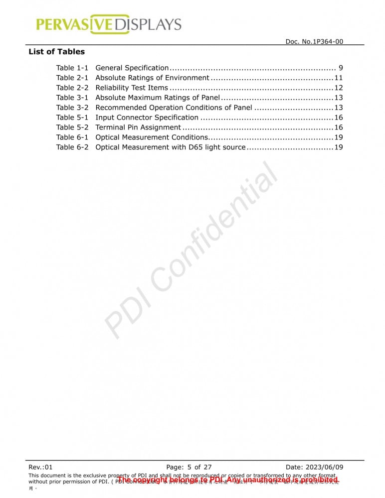 E2154QS0F1 specification page 5
