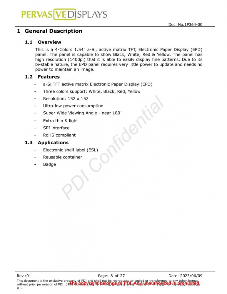 E2154QS0F1 specification page 8