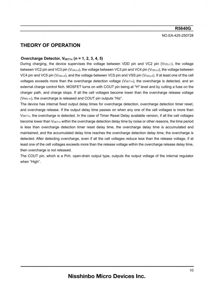 R5640G datasheet page 10