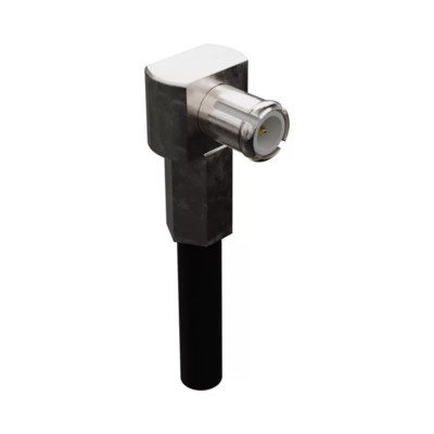 MCX Plug, Right-Angle, Crimp, RD-316 Cable, Brass Body, Nickel (Ni) Plated Body, 50 Ohms for sale