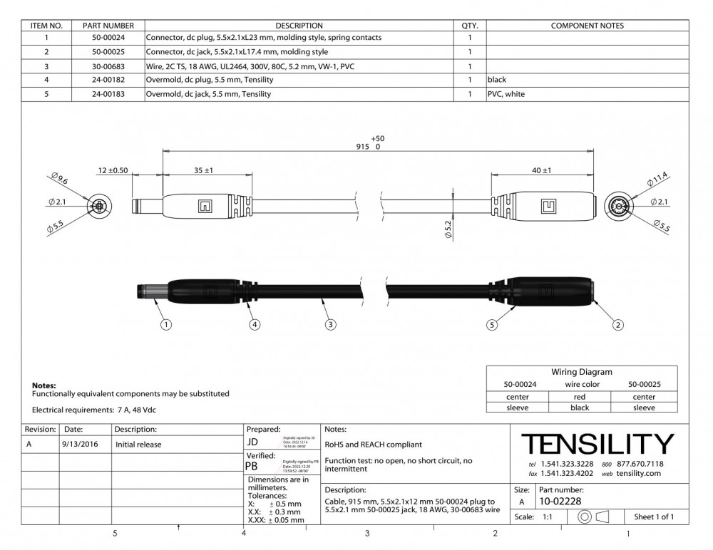 10-02228 product drawing and assembly information