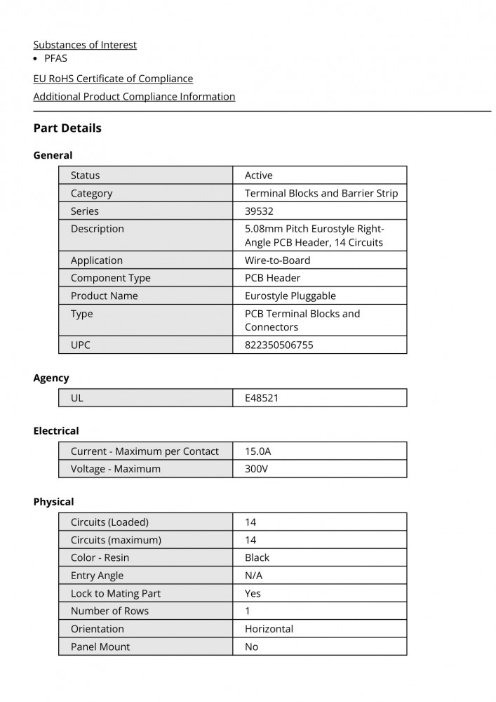 MOLEX 395321014 technical document preview, page 2