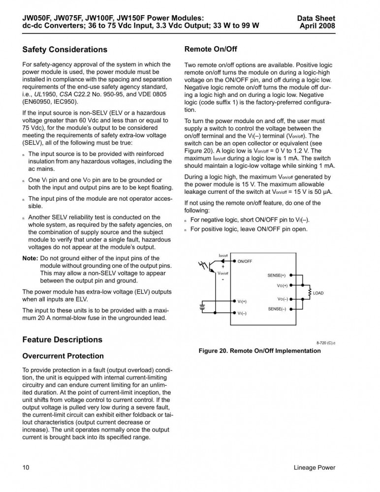 JW075F1 datasheet page 10