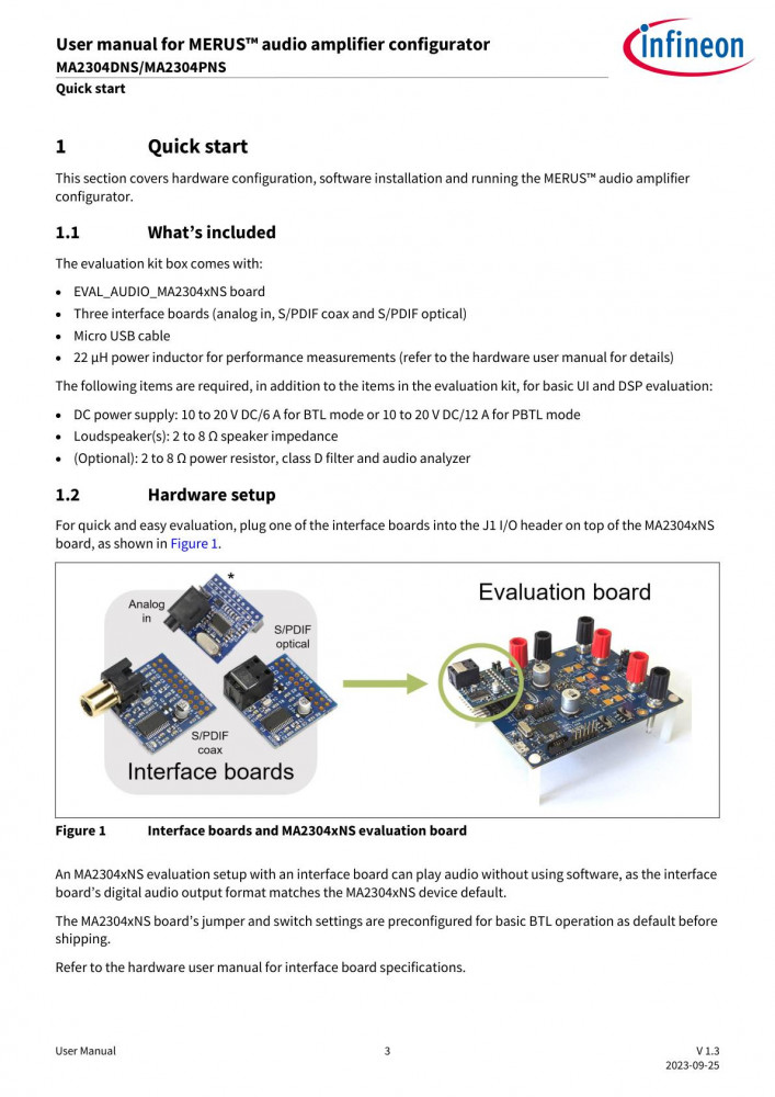 Infineon MA2304DNS evaluation documentation page 3