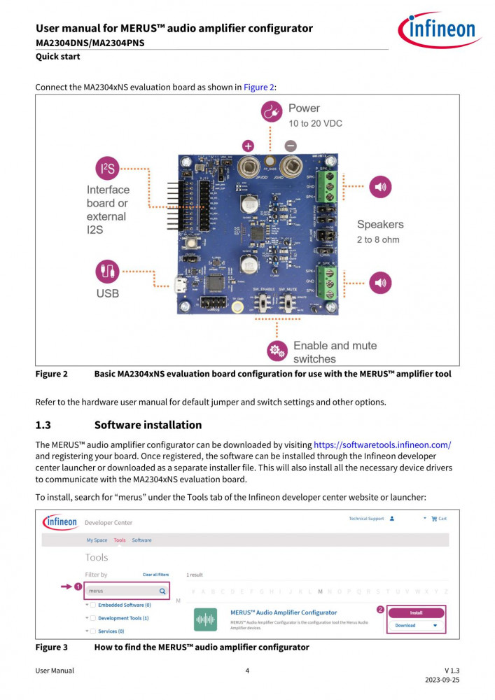 Infineon MA2304DNS evaluation documentation page 4
