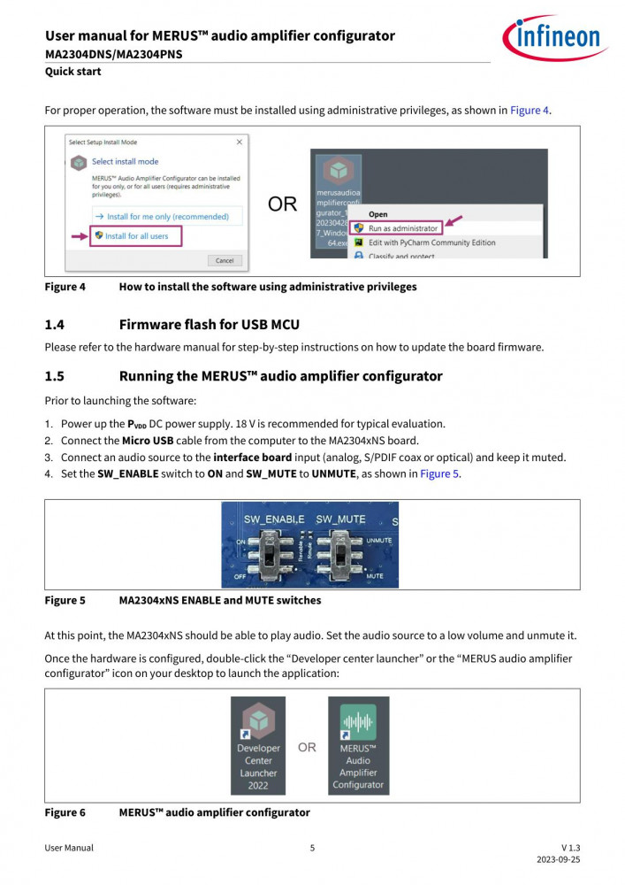 Infineon MA2304DNS evaluation documentation page 5