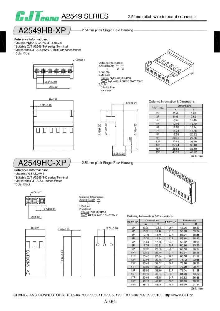 CJT A2549HB-4P datasheet page 7