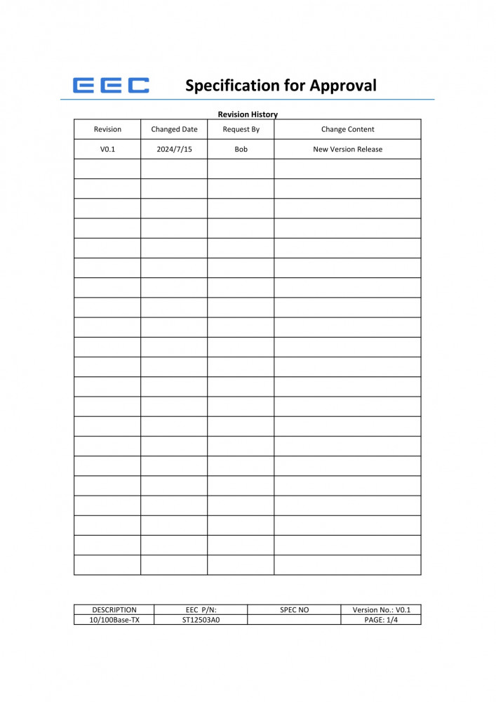 ST12503A0 specification page 2
