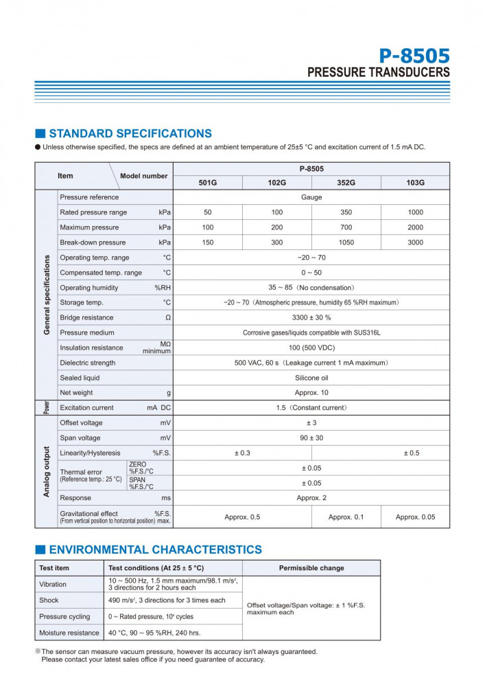 P-8505 technical document page 2