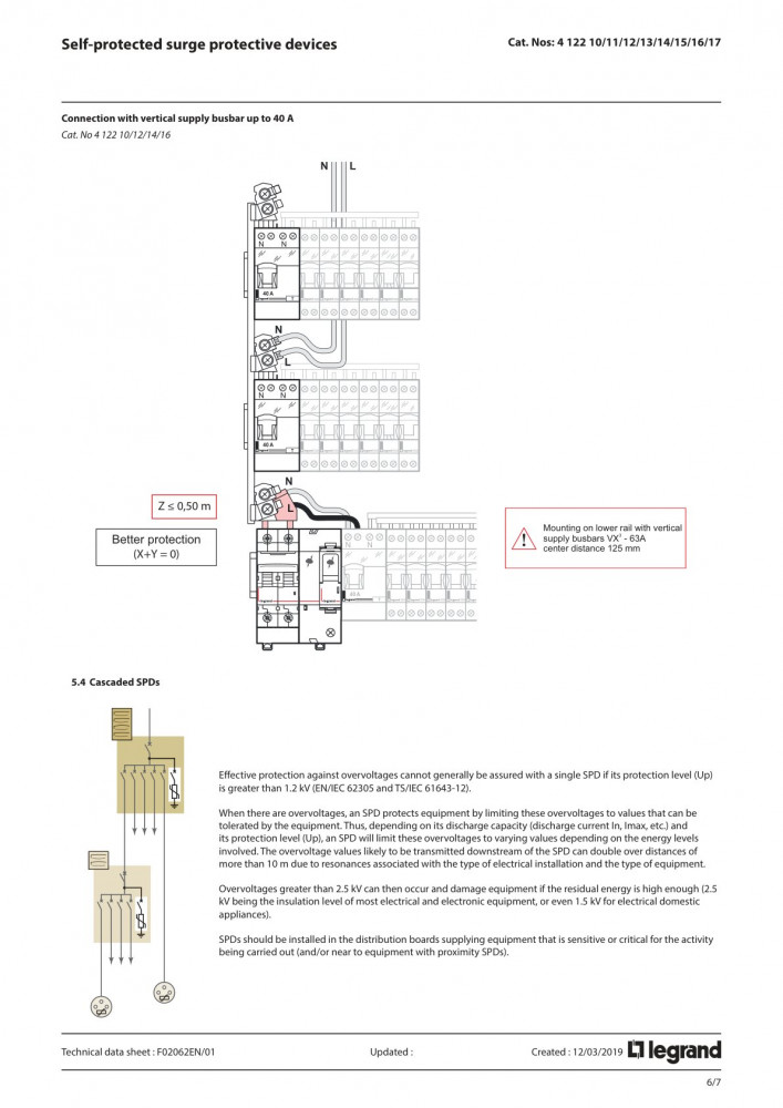 Legrand SPD technical document page 6