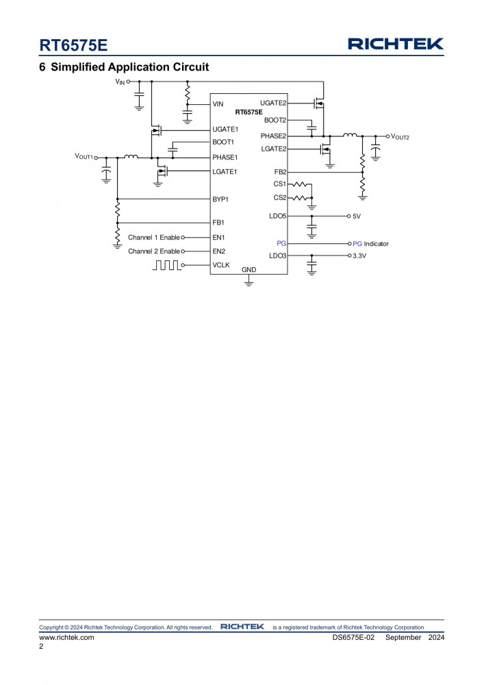 RT6575E datasheet page 2