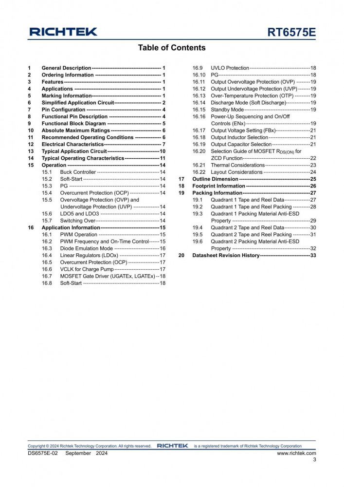 RT6575E datasheet page 3