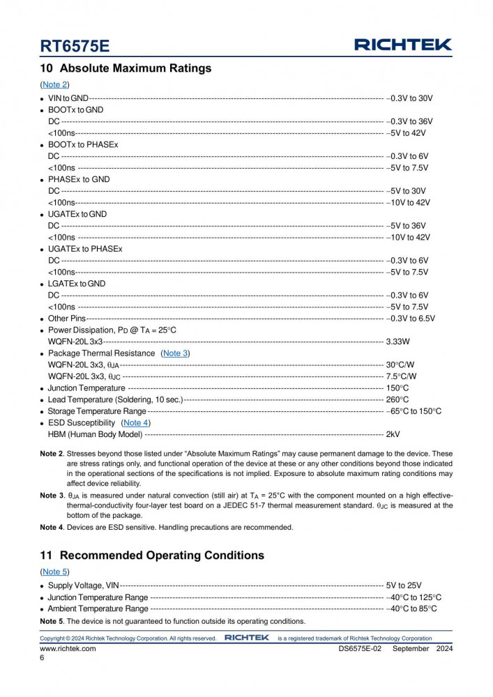 RT6575E datasheet page 6