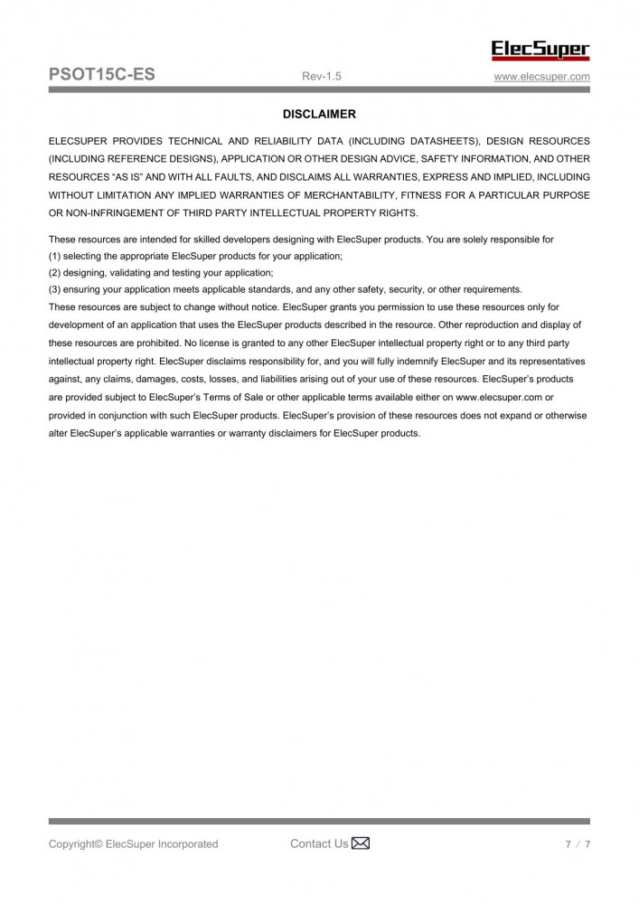 PSOT15C-ES datasheet page 7