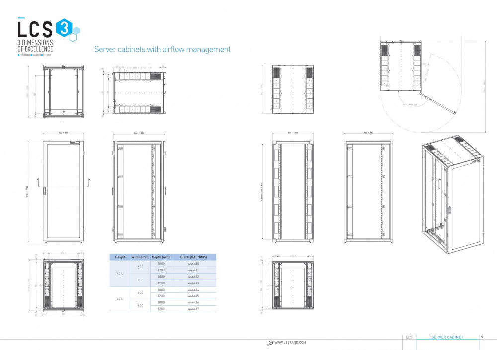 Legrand LCS3 technical document page 5