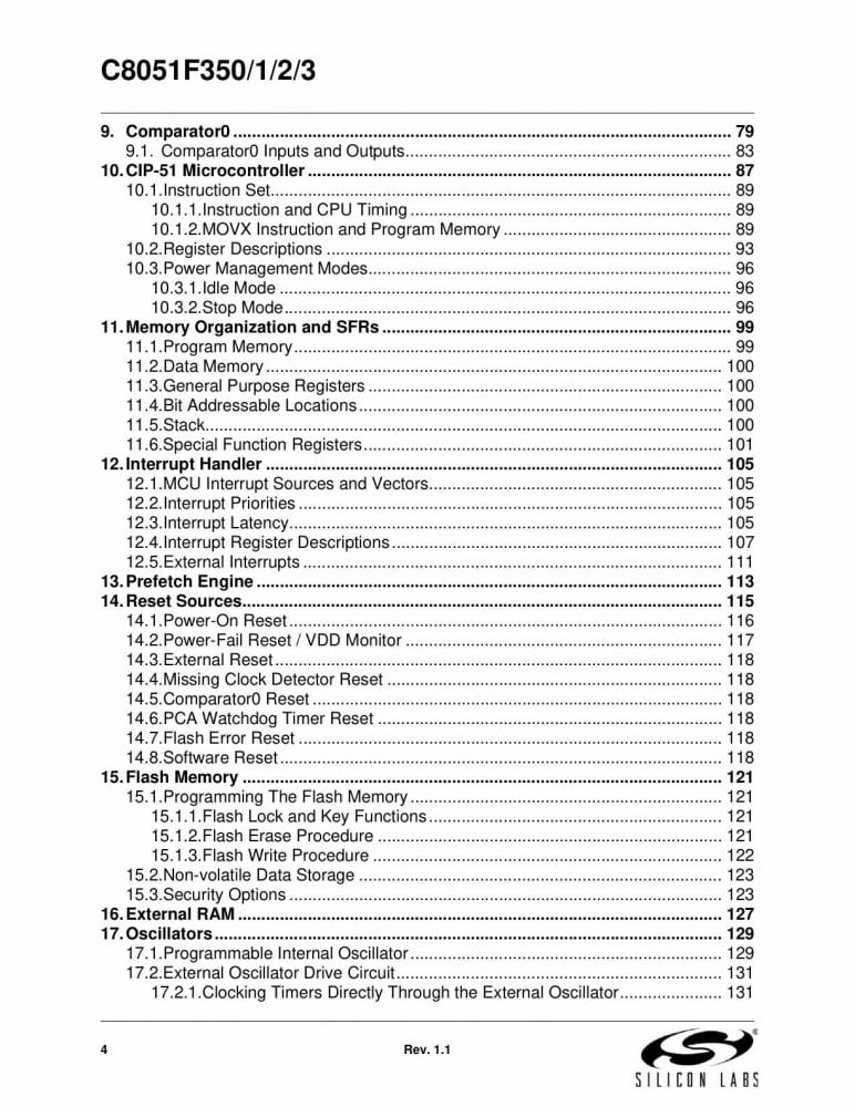 C8051F350-GQR datasheet page 4