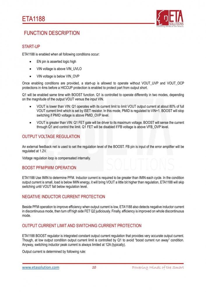 ETA1188F3W datasheet page 10