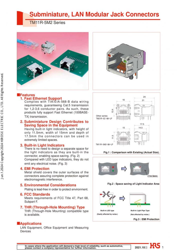 TM11R-5M2 series document page 1