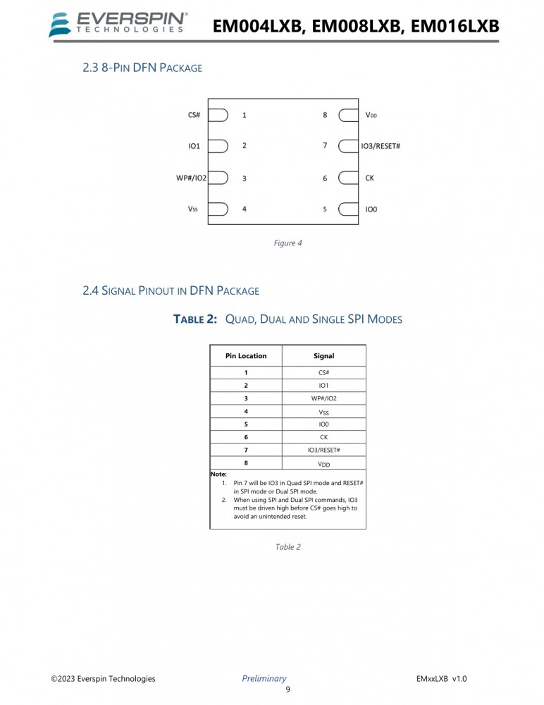 Everspin technical document page 9