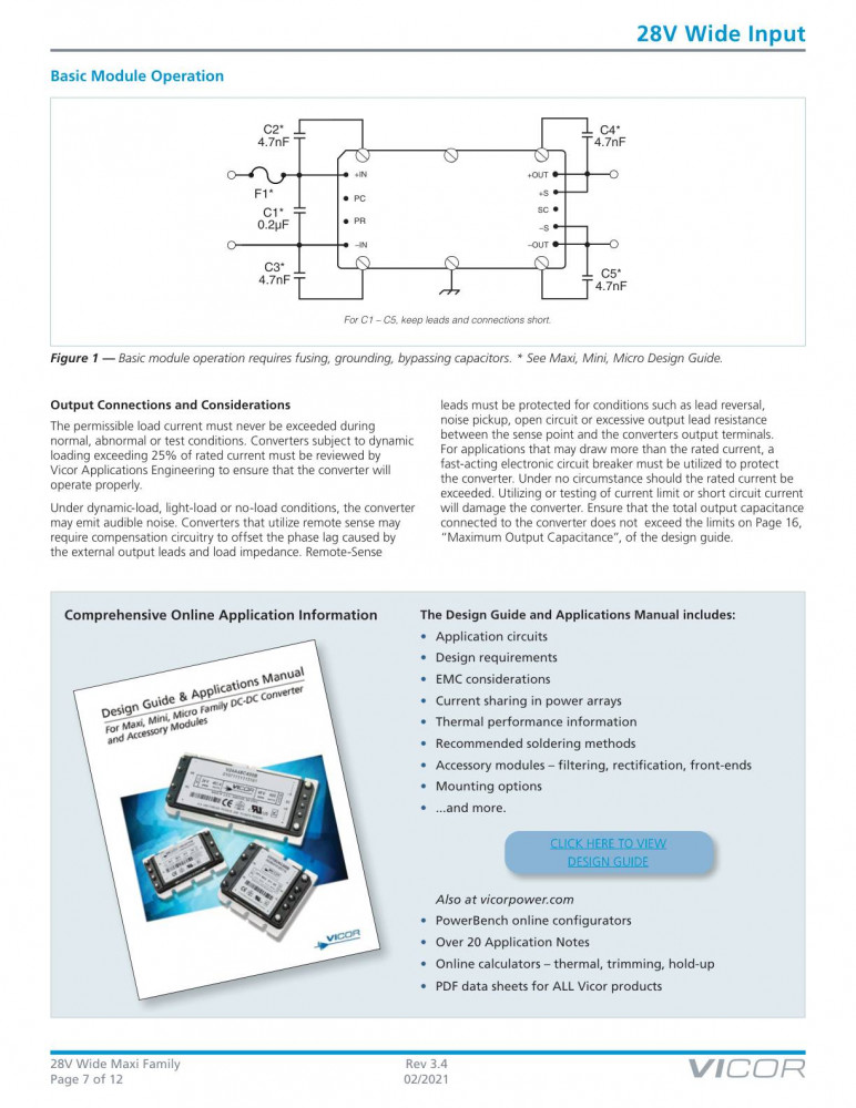 VICOR datasheet page 7