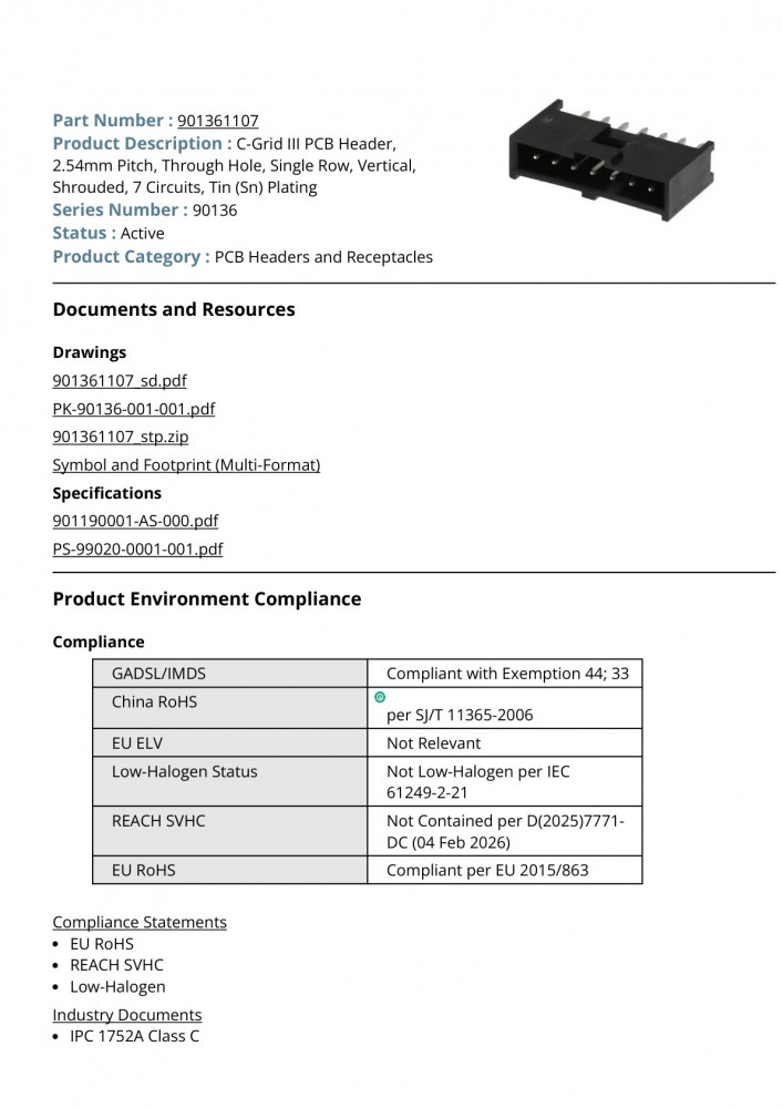901361107 product document preview, page 1