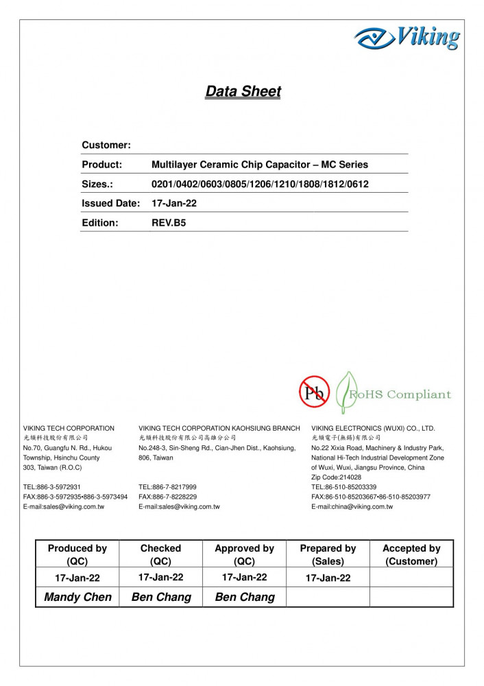 Technical document page 1