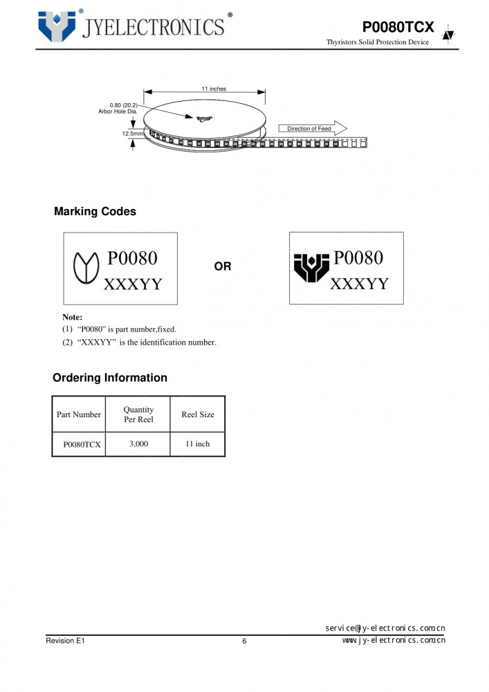 P0080TCX datasheet page 6