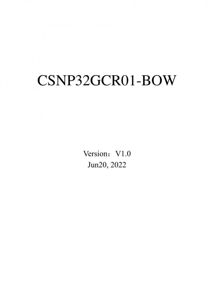 CSNP32GCR01-BOW datasheet page 1