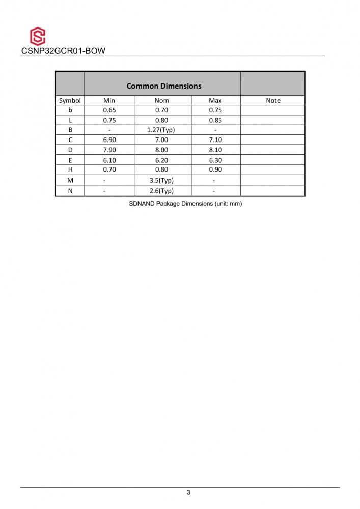 CSNP32GCR01-BOW datasheet page 6