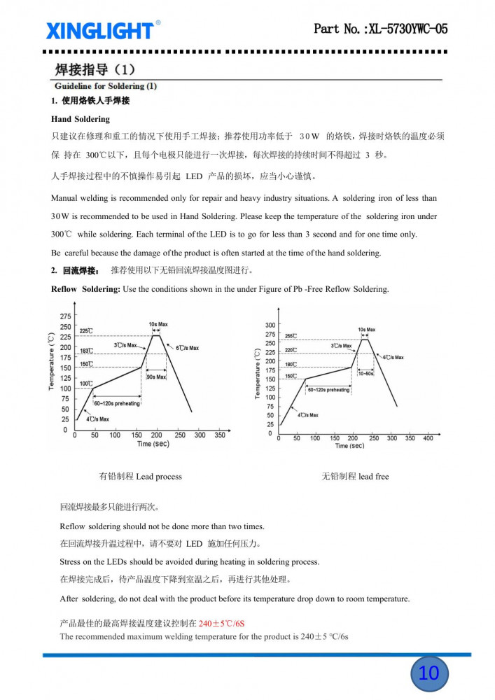 XL-5730YWC-05 datasheet page 10