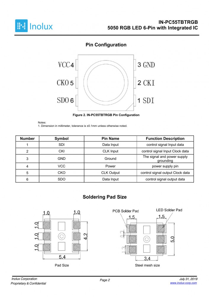 IN-PC55TBTRGB datasheet page 2