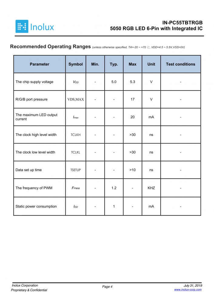 IN-PC55TBTRGB datasheet page 4