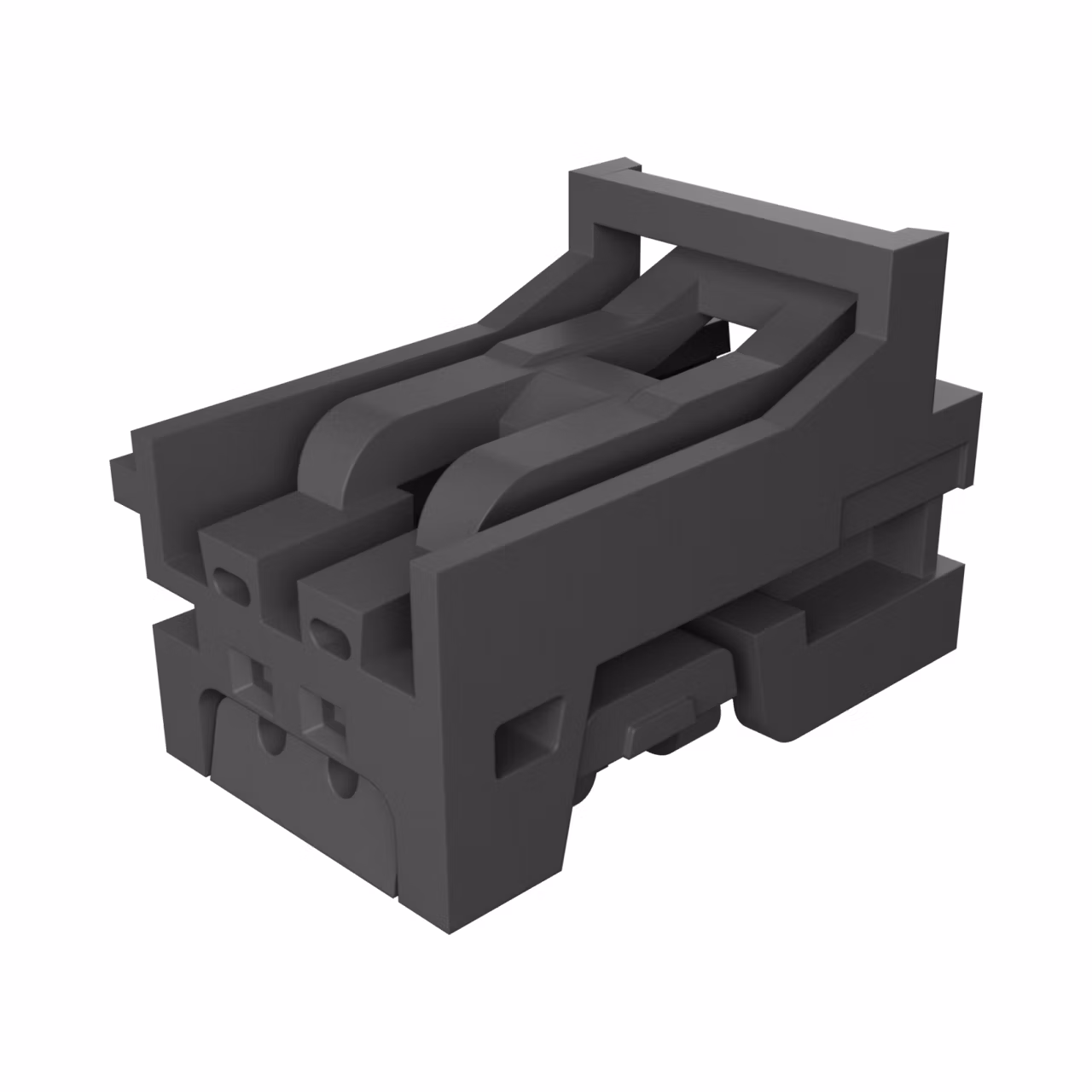 Mini50 Unsealed Receptacle, Single Row, Bridged, 2 Circuits, Polarization Option B, Gray for sale