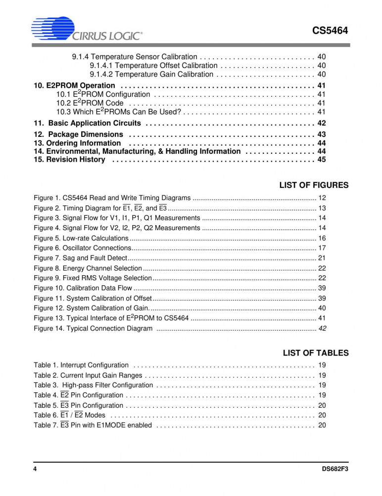 CS5464 datasheet page 4