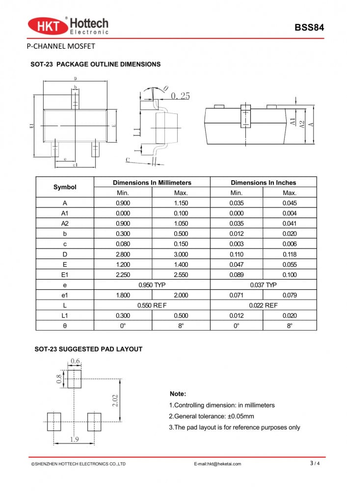 BSS84 datasheet page 3