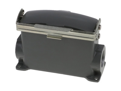 Heavy-Duty Standard (STD) Single Lever Surface Mount Housing, Die-cast Aluminum, with 1 Lever, with Cover, with Gasket, Size 24B «104x27», Pg21x2 Thread, High Construction, Grey for sale