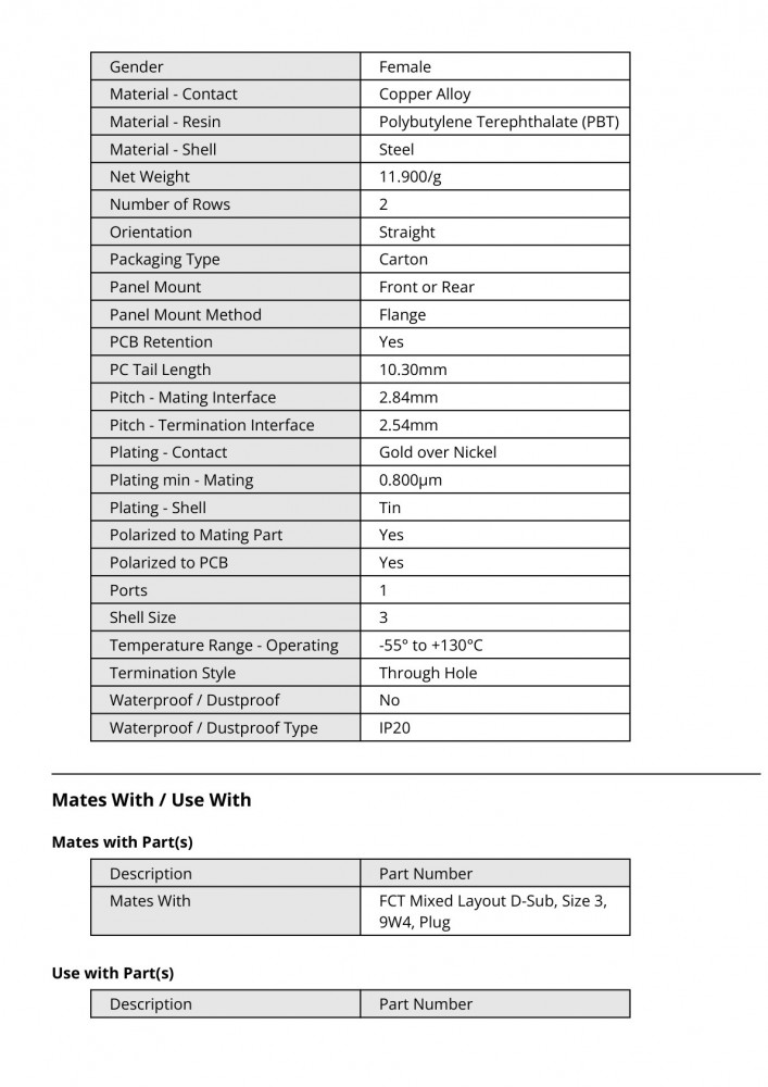 MOLEX 1731071237 technical drawing, page 3